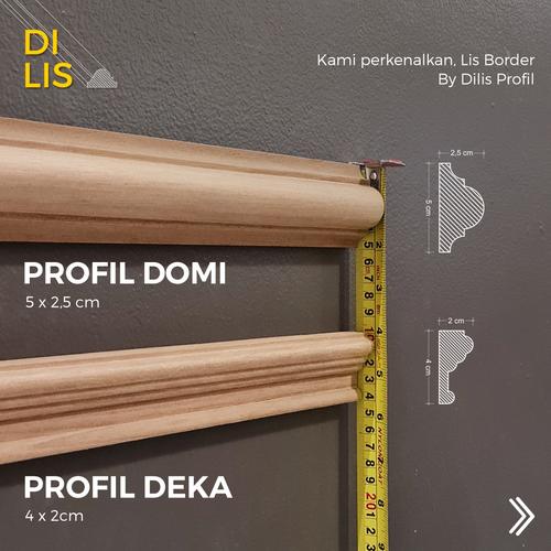 Jual DILIS PROFIL BORDER KAYU WALLMOULDING / LIS PEMBATAS - Deka, Hijau Pastel - Jakarta Timur ...