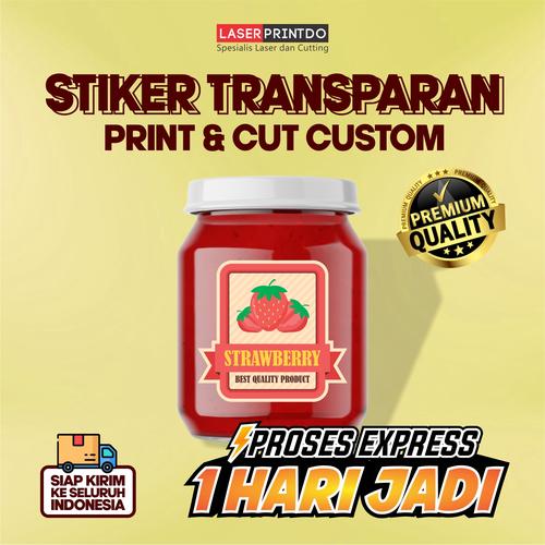 Jual Cetak Stiker TRANSPARAN Custom Print & Cut - Kab. Tangerang ...