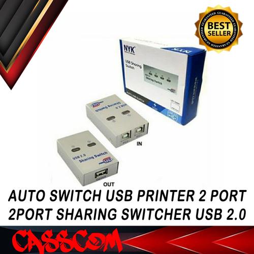 Jual Auto Switch Usb Printer 2 Port 2Port Sharing Switcher USB 2.0 - Jakarta Selatan - CassCom ...