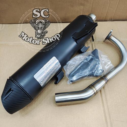 Jual Knalpot AHM matic standar racing ujung motif carbon Vario 110 ...