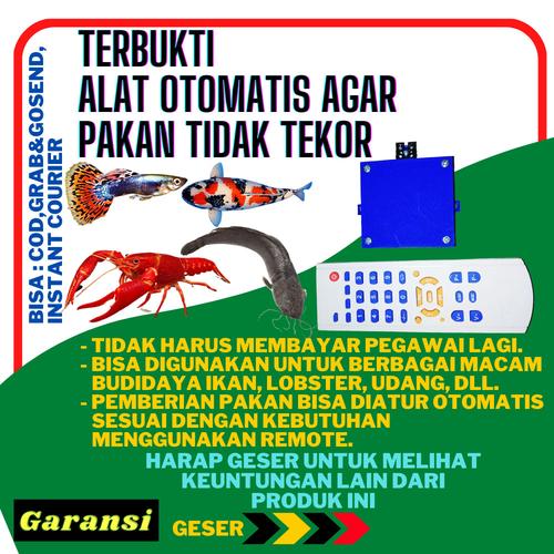 Jual alat otomatis pakan pelet ikan hias cupang koi guppy gupy lele ...