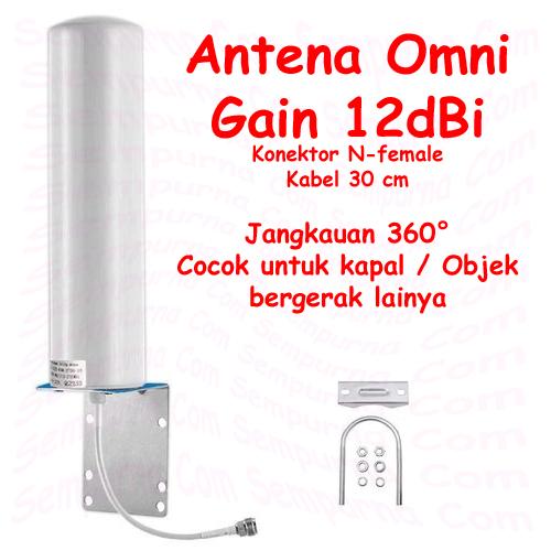 Jual Antena Signal Outdoor OMNI Kapal 360 12Dbi 2G 3G 4G 900 1800 2100 ...