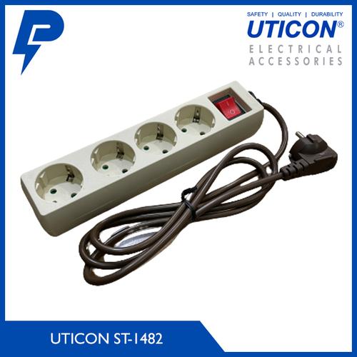 Jual Uticon Stop Kontak Terminal 4 Lubang + Kabel 1,5 Meter ST-1482 ...