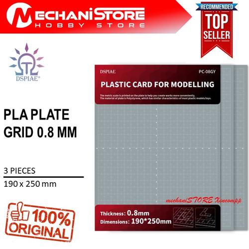 Jual DSPIAE PLA PLATE GRID PLASTIC CARD FOR MODELLING - PLAPLATE - 0.8 ...