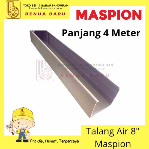 Jual Talang Air Kotak PVC 8 inch abu abu Maspion / Talang Air Maspion 8 ...