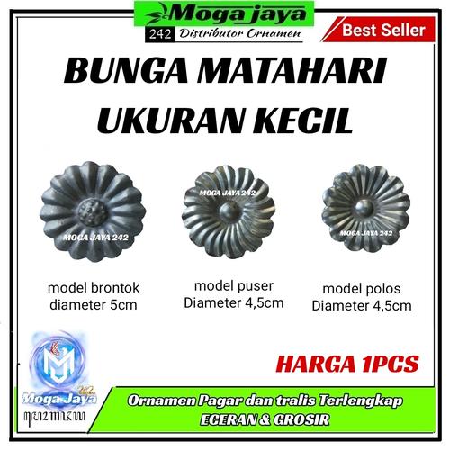 Jual bunga matahari besi plat ukuran KECIL ornamen tralis dan pintu ...