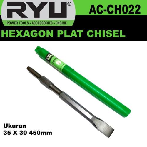Jual mata bor bobok beton ryu pipih pahat 35 × 30 × 450mm hexagon flat ...