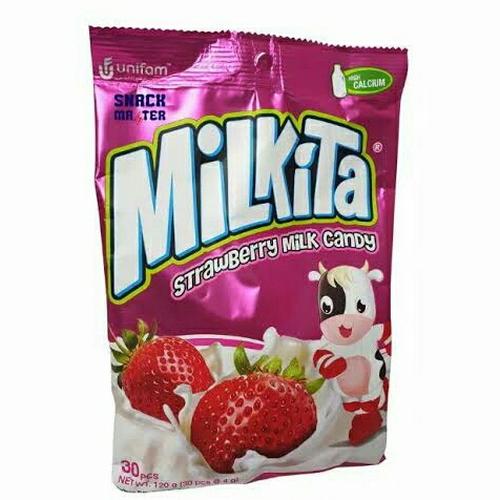 Jual Permen/permen susu/Milkita milk candy 120 gram 30 pcs - Kota ...