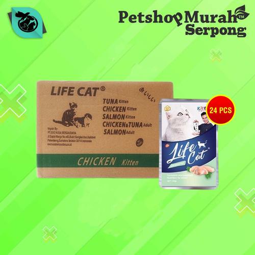 Jual Makanan Basah Kucing Life Cat Sachet Pouch Grosir Dus isi 24 PCS ...