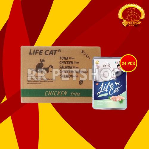 Jual Makanan Basah Kucing Life Cat Sachet Pouch Grosir Dus isi 24 PCS ...