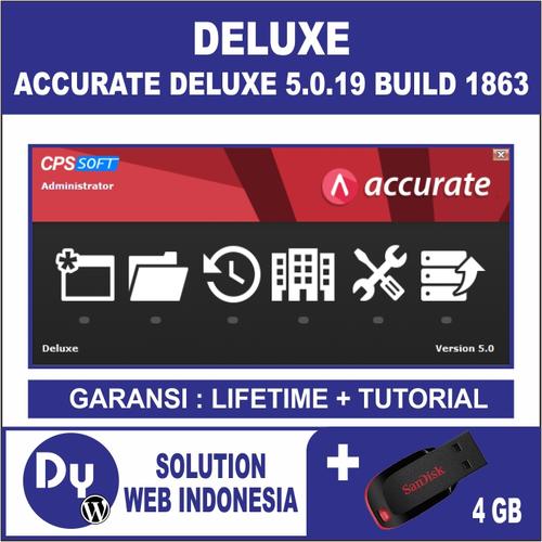 Jual ACCURATE 5 Deluxe 5.0.19 Build 1863 + Flashdisk 4 GB - Link - Kab ...