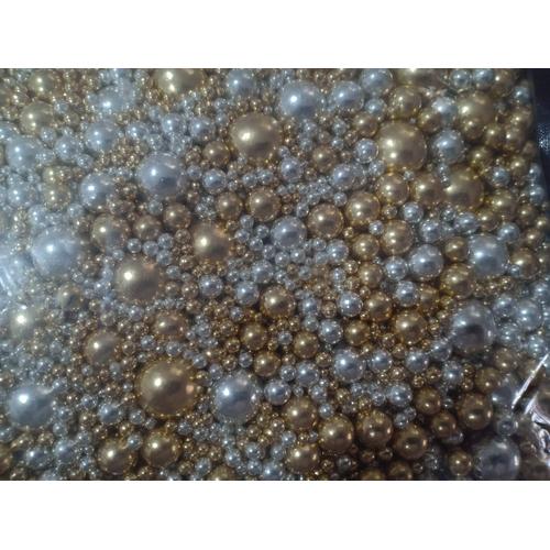 Jual SPRINKLE KUE TRIMIT/MUTIARA CHROME mixsize BESAR warna "GOLD ...