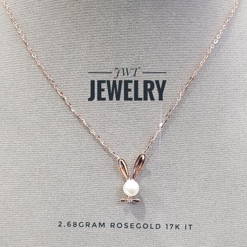 Jual KALUNG KOYE EMAS FASHION CHARM KELINCI RABBIT BUNNY MUTIARA - 2 ...
