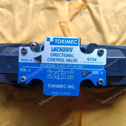 Jual TOKIMEC VICKERS DIRECTIONAL CONTROL VALVE DG4SM-3-6C-P7-H-50 ...