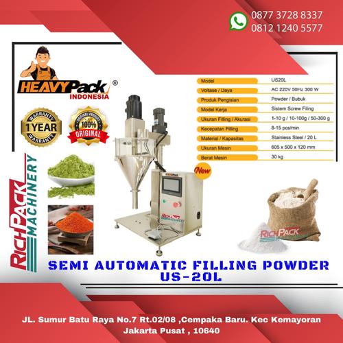 Jual Heavypack US-20L Semi Auto Vertical Screw Filling Powder Pengisi ...