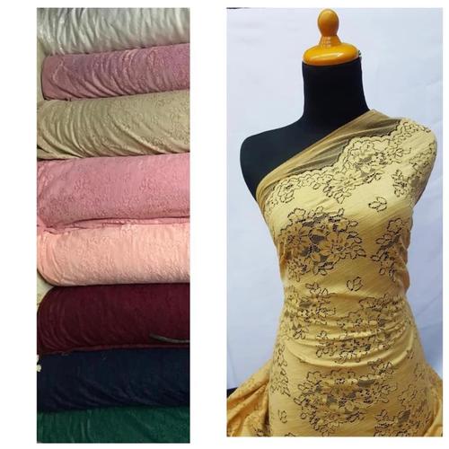 Jual Kain Brukat Meteran Corneli Cornelli Bahan Lace Cord Brokat ...