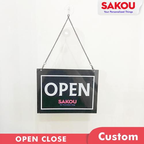 Jual Signboard Open Close Sign Board Papan Gantungan Buka Tutup Cafe ...