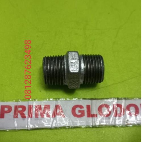 Jual Double neple 1inch/double neple galvanize 1"/double niple 1inch ...
