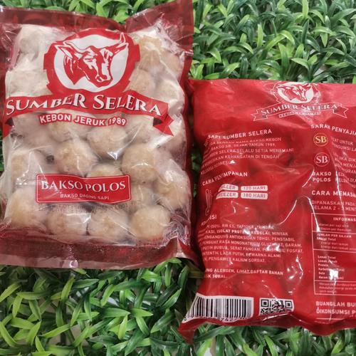 Jual Sumber Selera Bakso Sapi Polos isi 50 - berat 650 gr - Polos isi ...