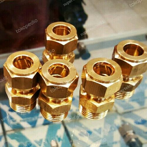 Jual male connector pipa 3/8 inch x 10mm kuningan - Jakarta Barat ...