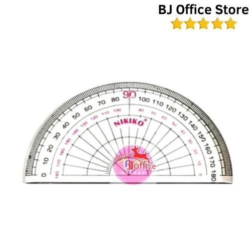 Jual Penggaris Busur Derajat / Protractor 180 Derajat (12 cm) Nikiko ...