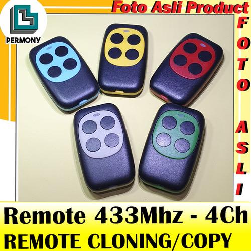Jual Remote 433Mhz 4 channel tombol 4ch 433 Mhz button copy clone ...
