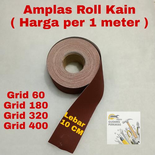Jual Amplas Kain Meteran - Amplas roll 4 in per 1 meter Abrasive - Grid ...