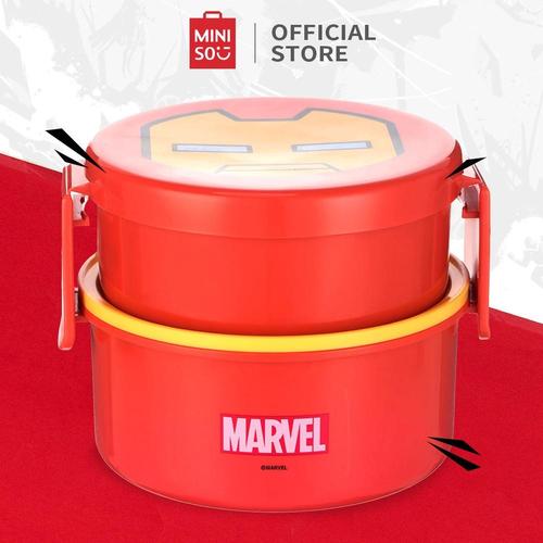 Jual MINISO Marvel Kotak Makan 500ml Double-layered Lunch Box Tempat ...