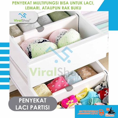 Jual Pembatas Laci Lemari Sekat Laci Partisi Serbaguna Multifungsi ...