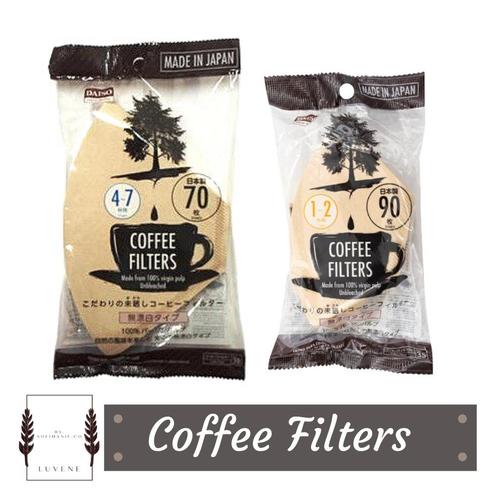Jual DAISO Kertas saring kopi (filter paper) coffee filter - Cone shape ...