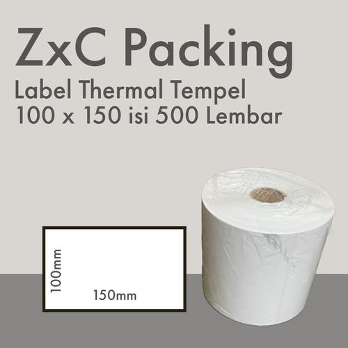Jual Label Thermal Kertas Resi Tempel Barcode Roll A6 100x150mm isi 500 ...