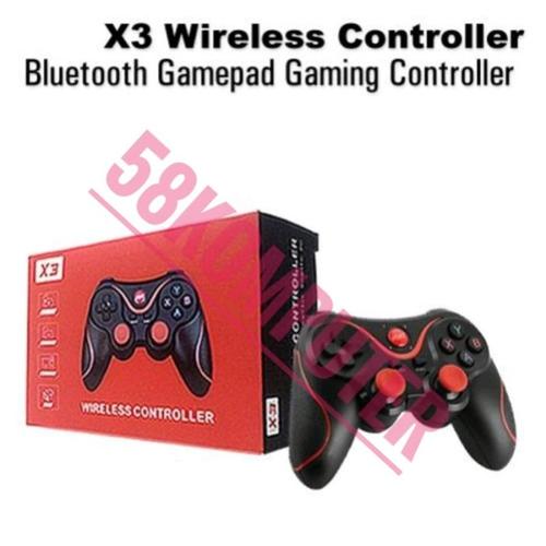Jual X3 Gamepad Stick Stik Bluetooth Wireless Joystick Pc Hp Android ...