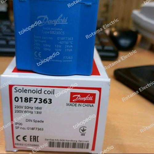 Jual DANFOS SOLENOID COIL FOR A/C 220/230V 50/60Hz COIL DANFOSS 01F7363 ...