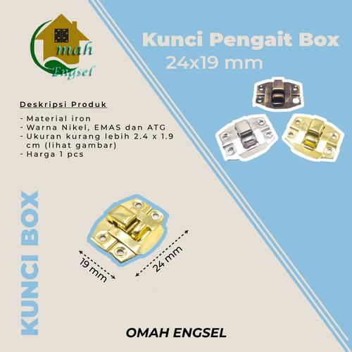 Jual Kunci Pengait box/ kunci kotak souvenir kayu /buckle uk 24x19mm ...