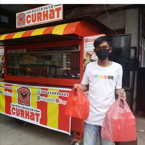 Jual Gerobak Usaha Premium Neon Box Sayap Lampu Free Desain Gerobak ...