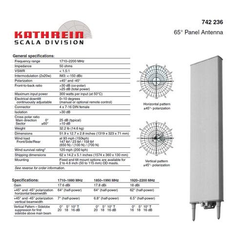 Jual Antenna BTS Merk Kathrein 742236V01 - Kota Tangerang - Eka buana ...