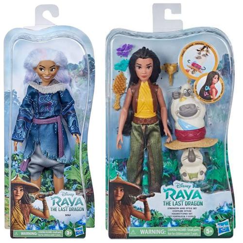 Jual Barbie Princess Raya Hair Style & Sisu The Last Dragon ori Disney ...
