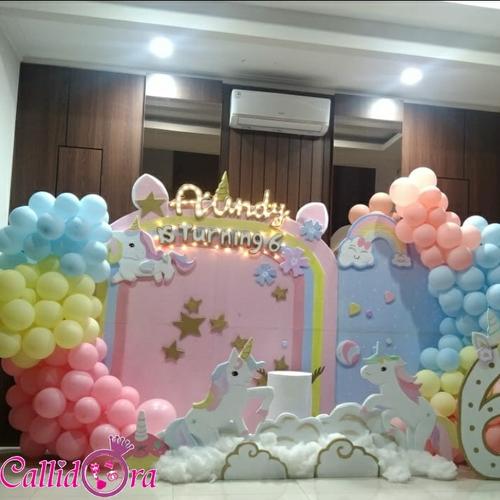 Jual Dekorasi Cute Unicorn ulang tahun styrofoam backdrop - Jakarta ...