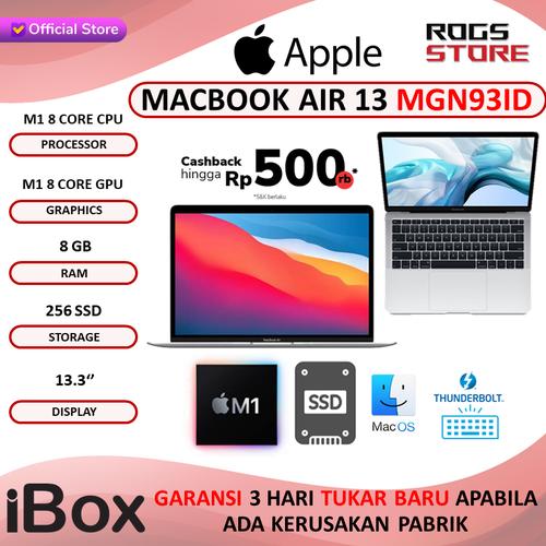 Promo IBOX MGN93ID APPLE MACBOOK AIR 2021 13 M1 8C CPU 8GB 256SSD 7C 13 ...