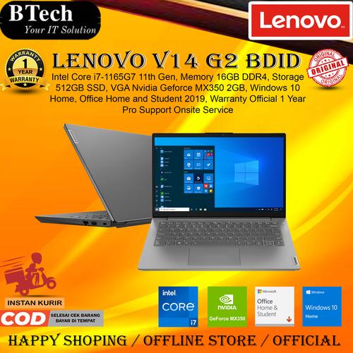 Jual Lenovo V14 G2 ITL BDID Core i7-1165G7 16GB 512GB SSD W10H+OHS VGA ...