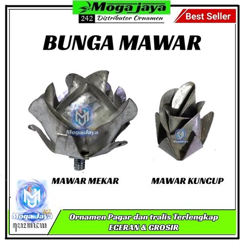 Jual bunga mawar besi plat hiasan ornamen tralis - mekar - Kab ...