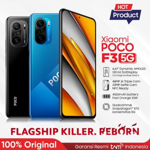 Jual XIAOMI POCO F3 RAM 8/256 NEW SEGEL RESMI ORIGINAL - Biru - Kota ...