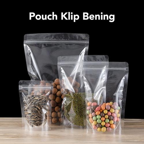 Jual STANDING POUCH BENING/PLASTIK KEMASAN TRANSPARANT ZIPLOCK - 15X22 ...