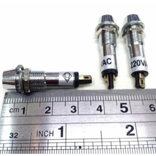 Jual Pilot lamp led besi 12vdc 12v 12 v 12volt drat 8mm-kuning - Kuning ...