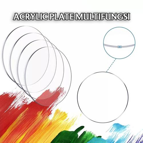Promo Acrylic Plate Multifunction - Akrilik Bulat Multifungsi Bentuk ...