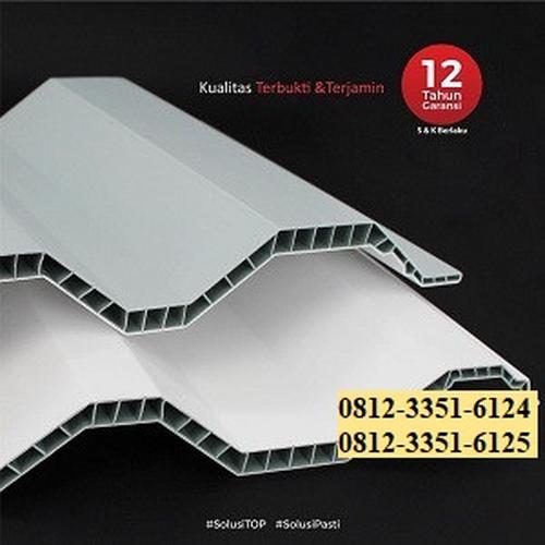 Jual Atap Dingin UPVC ROOFTOP C Series (putih-Abu'') panjang 0,5m - Kab ...
