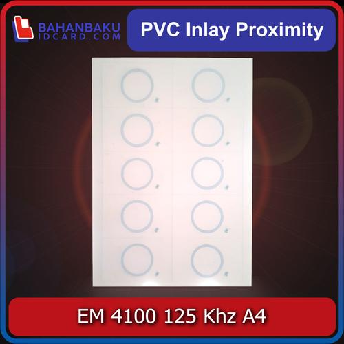 Jual pvc inlay proximity 12,5 khz 1 lembar A4 isi 10 kartu tebal 0,45mm ...