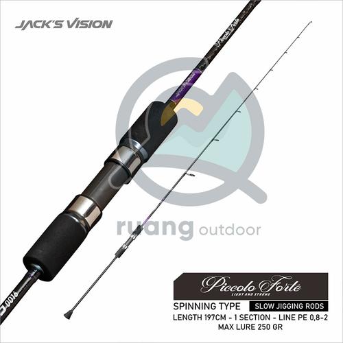 Jual Joran Jigging Mancing Rods Jacks Vision Piccolo Forte PE 2 ...