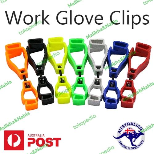 Jual Work Glove Safety Clip Glove Keeper holder clips interlock guard ...
