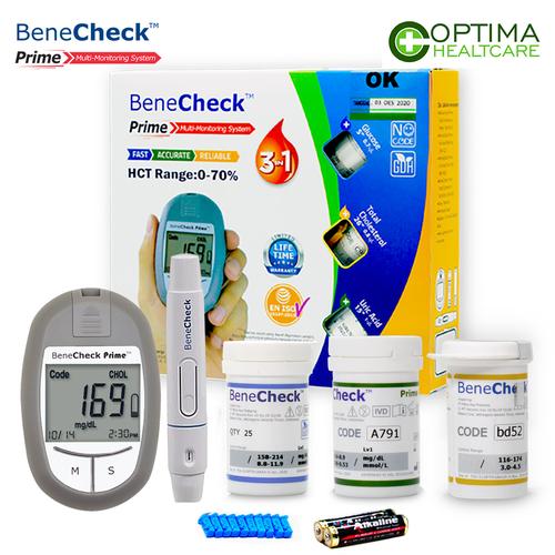 Jual Alat Cek Gula Darah Kolesterol Asam Urat - Benecheck PRIME KIT 3 ...